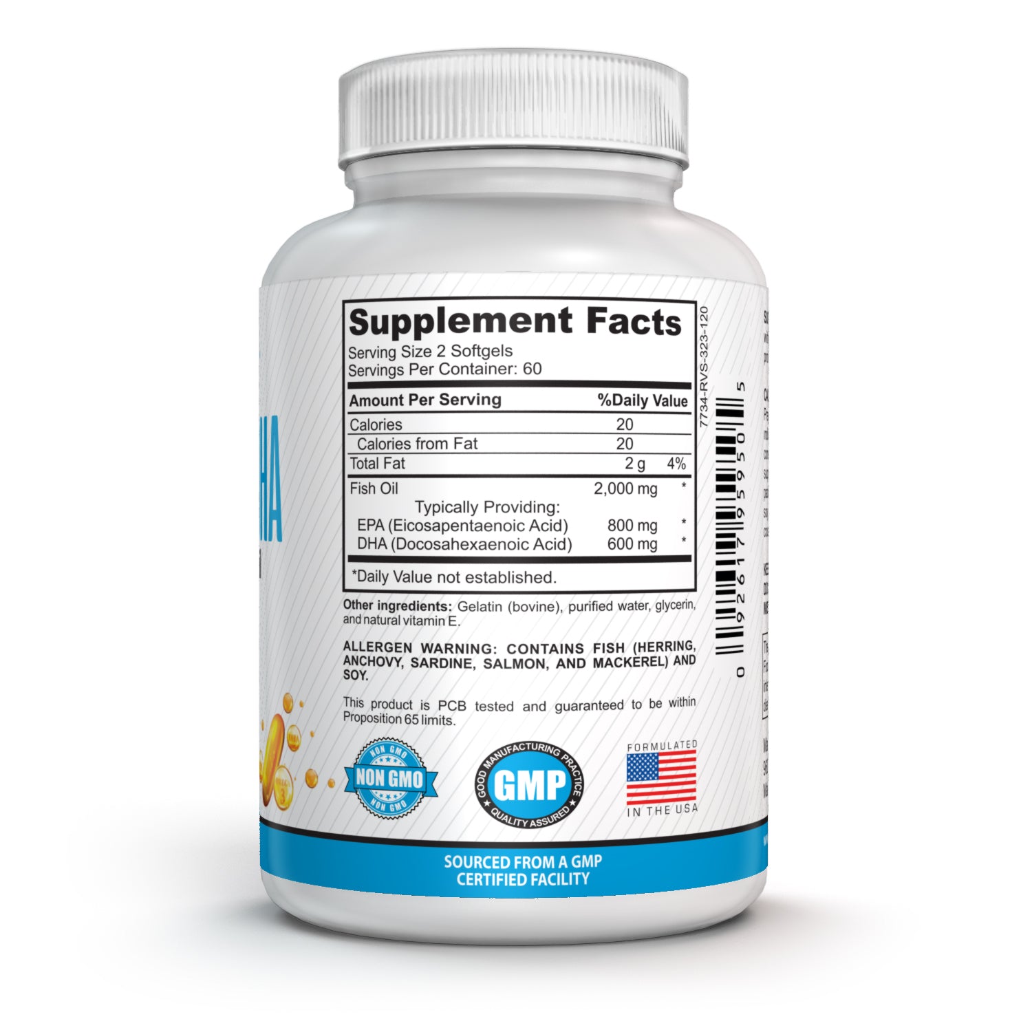 Mega EPA/DHA Fish Oil - Triple Strength Omega-3 Fish Oil - KetoShop.com