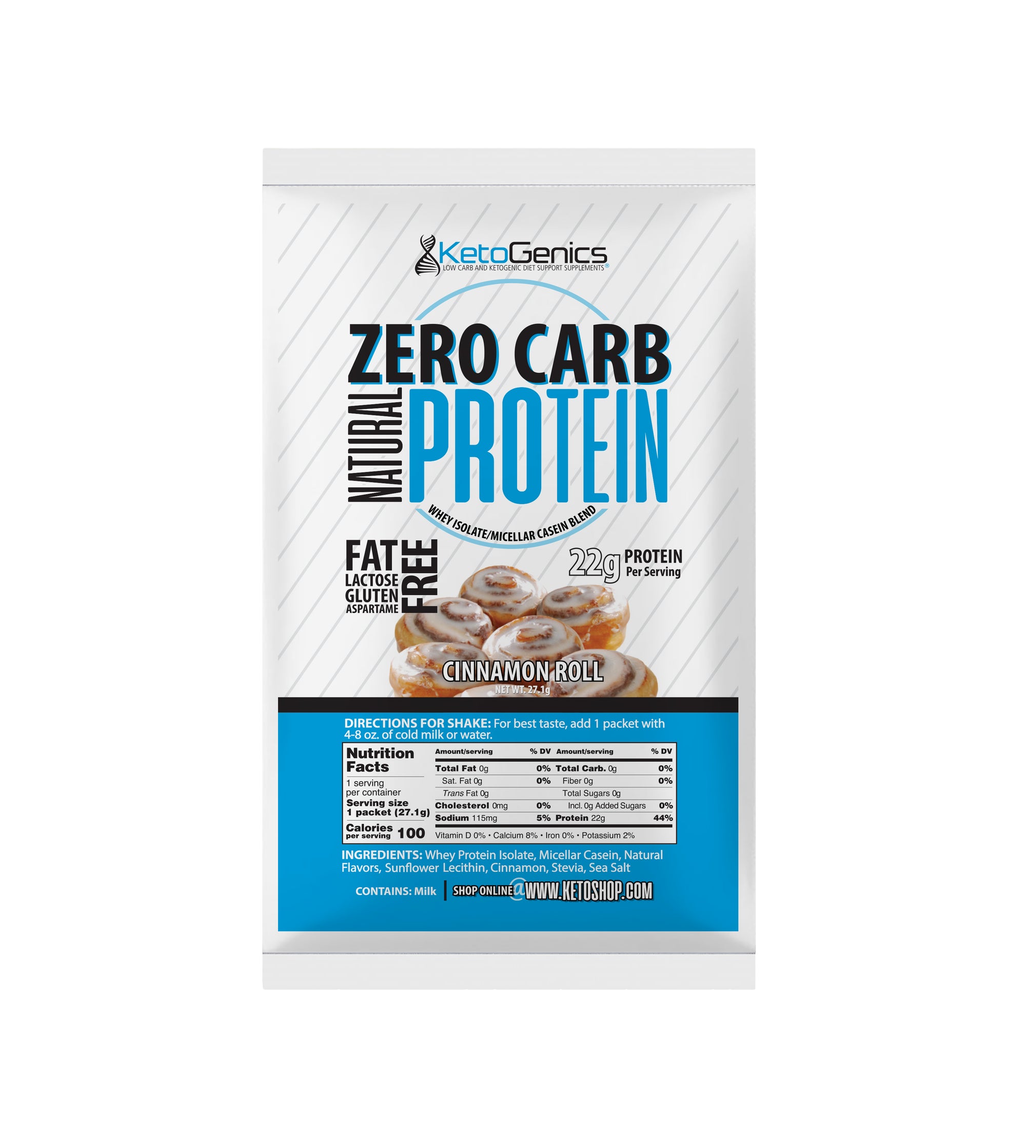 Keto Protein Powder Sample Packs | Zero Carb | KetoGenics - KetoShop.com