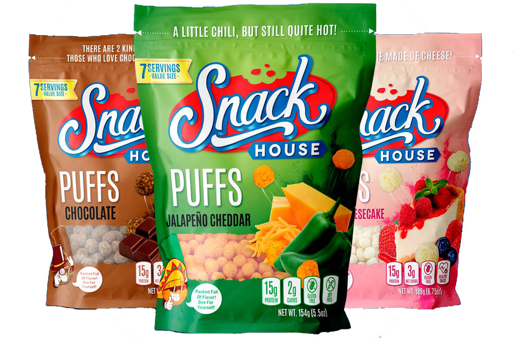 Snack House Puffs Low Carb Keto Friendly Snacks - KetoShop.com